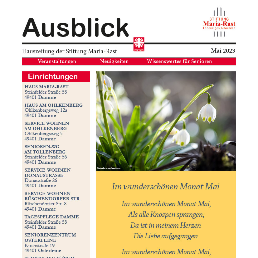 Stiftung Maria Rast – Lebendiges Altwerden